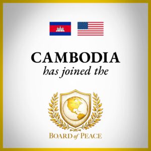Board of Peace welcomes Cambodia as founding member – Asian Speech