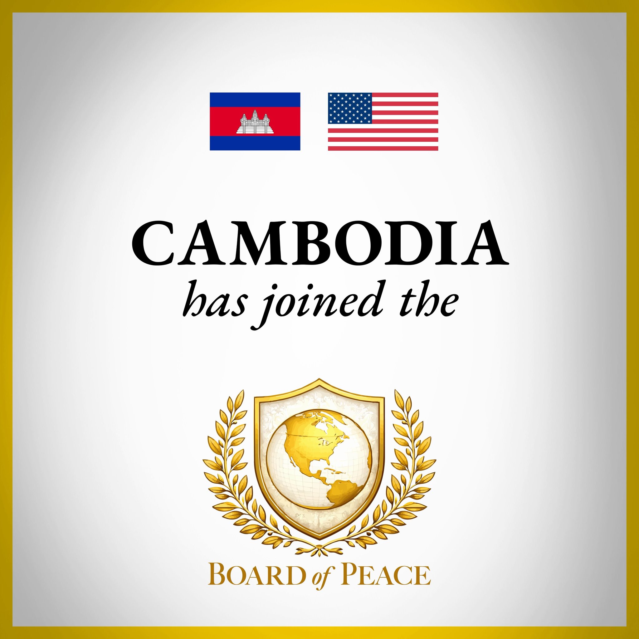 Board of Peace welcomes Cambodia as founding member – Asian Speech